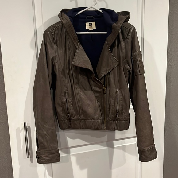 Quiksilver | Jackets & Coats | Womens Quicksilver 0 Pig Leather Jacket ...